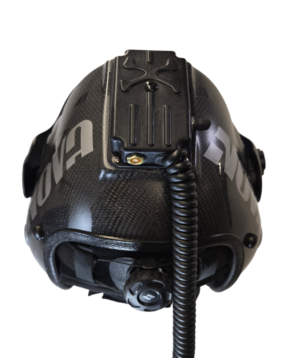 Nova Flight Helmet With Communications – Bonehead Composites